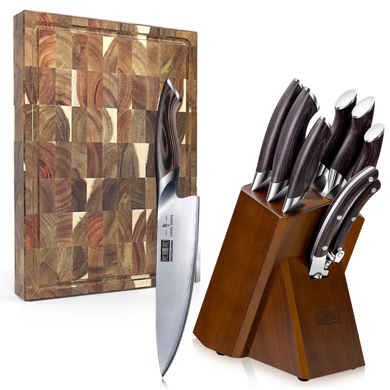 9-Piece Knife Set with Magnetic Wall Holder, Professional Chef Knives ...